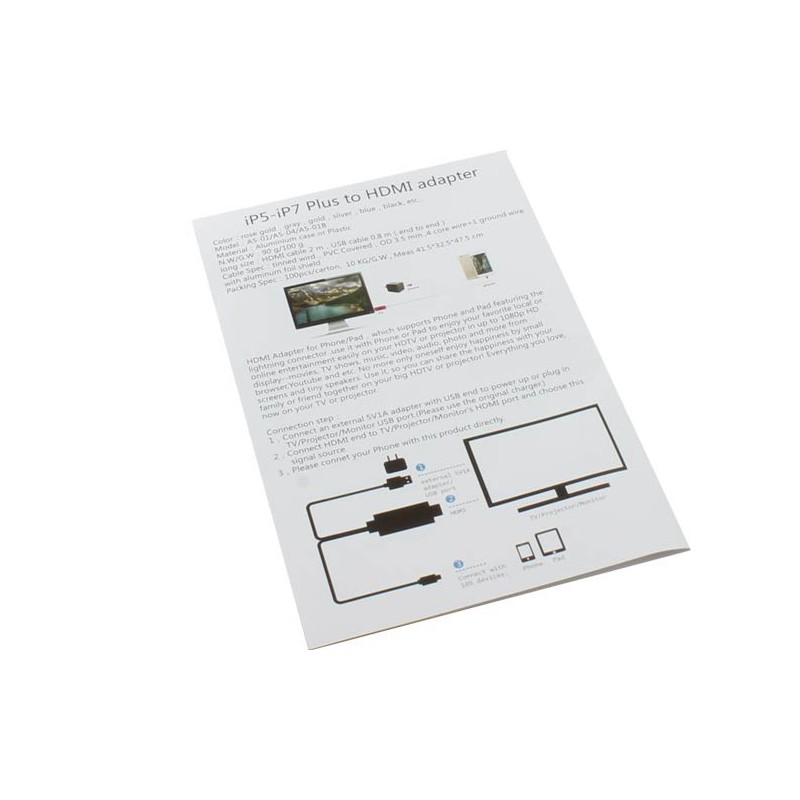 CABLE MHL ELE-GATE WI.103 PARA IPHONE 5, 5S, 5C, 6, 6SP, 7, 7P E IPHONE ...